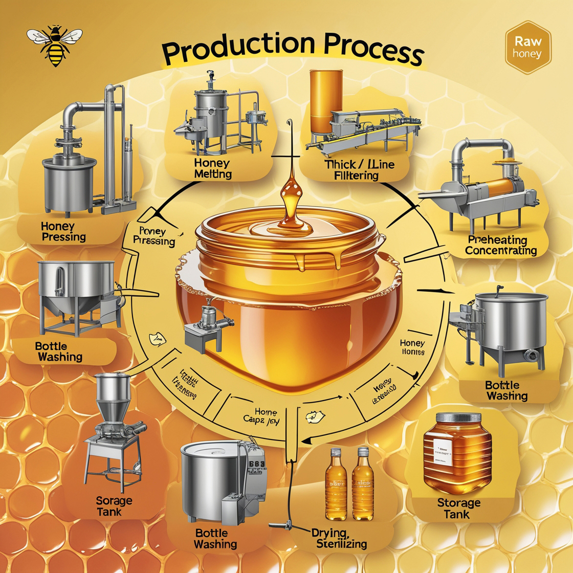 Honey Production Facilities and Honey Pasteurization - Musmet Machinery ...